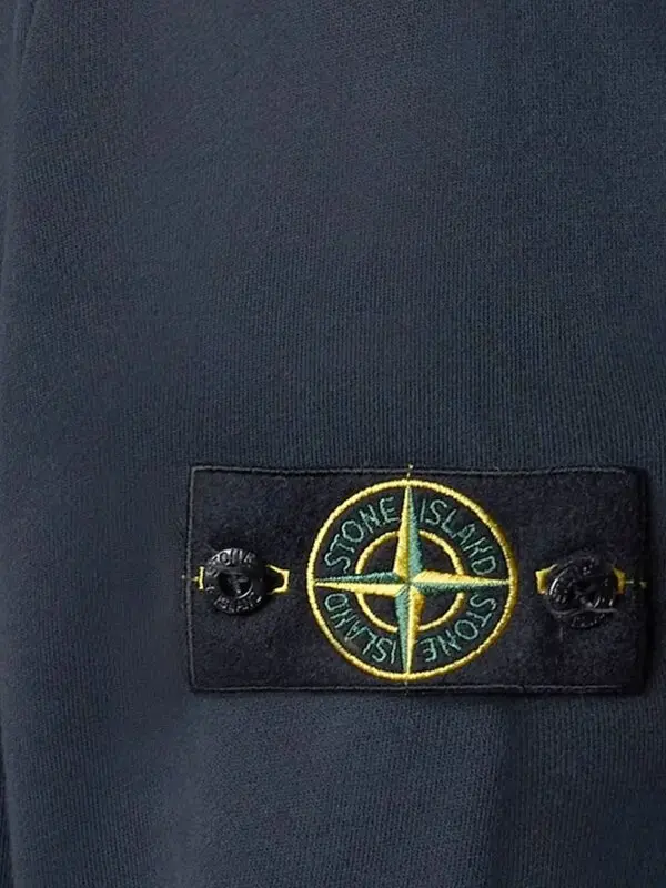 Stone Island Half-zip Cotton Sweatshirt With Compass Logo