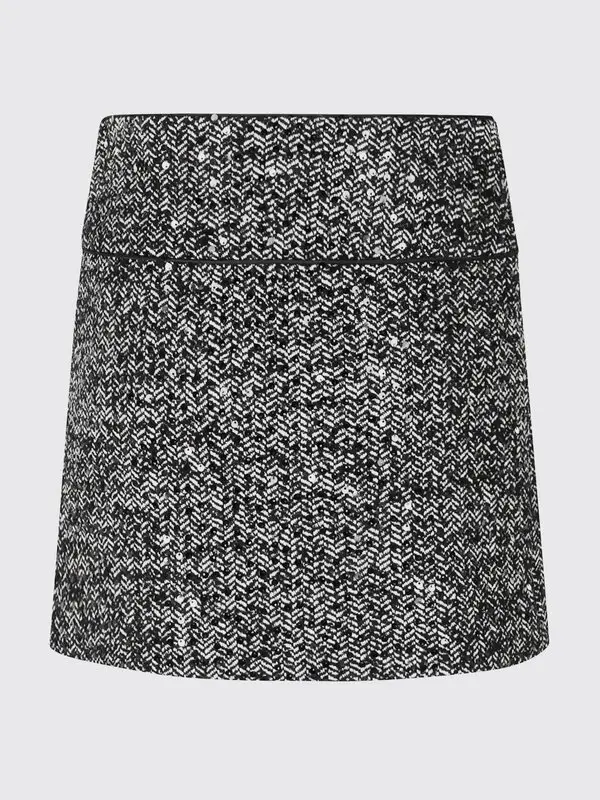 ERMANNO FIRENZE Sequined Chevron Skirt