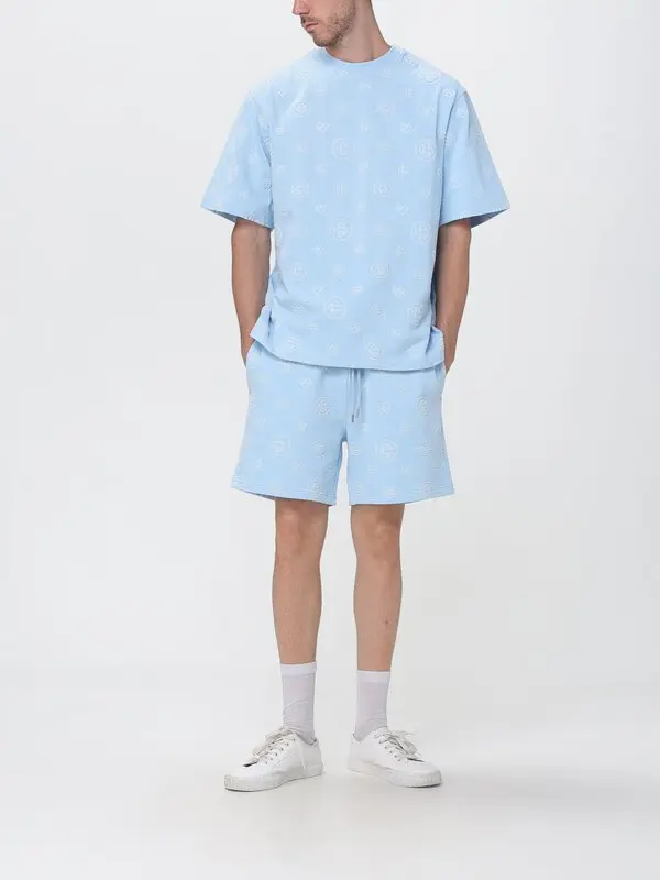 Casablanca Embroidered Logo Shorts - Gnawed Blue