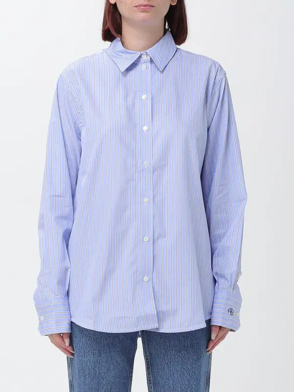 ANINE BING Striped Shirt - Blue