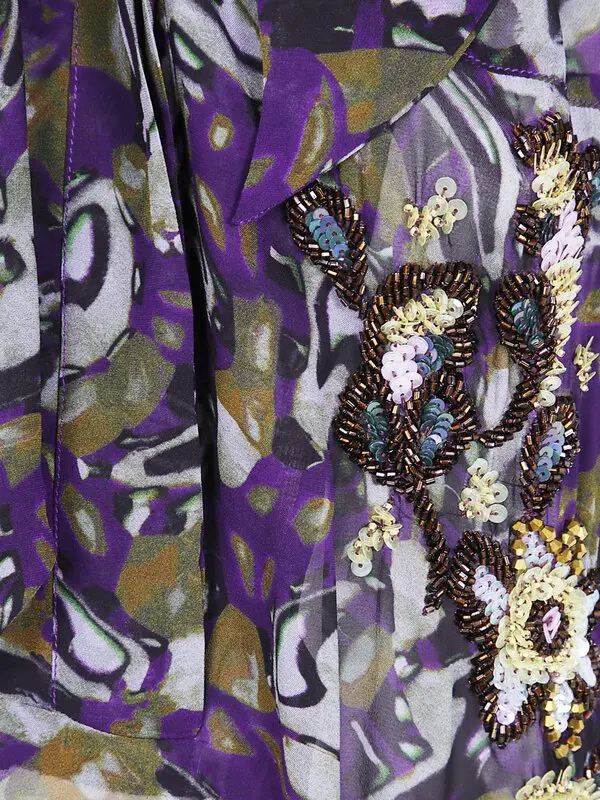 Dries Van Noten Embellished Printed Shirt