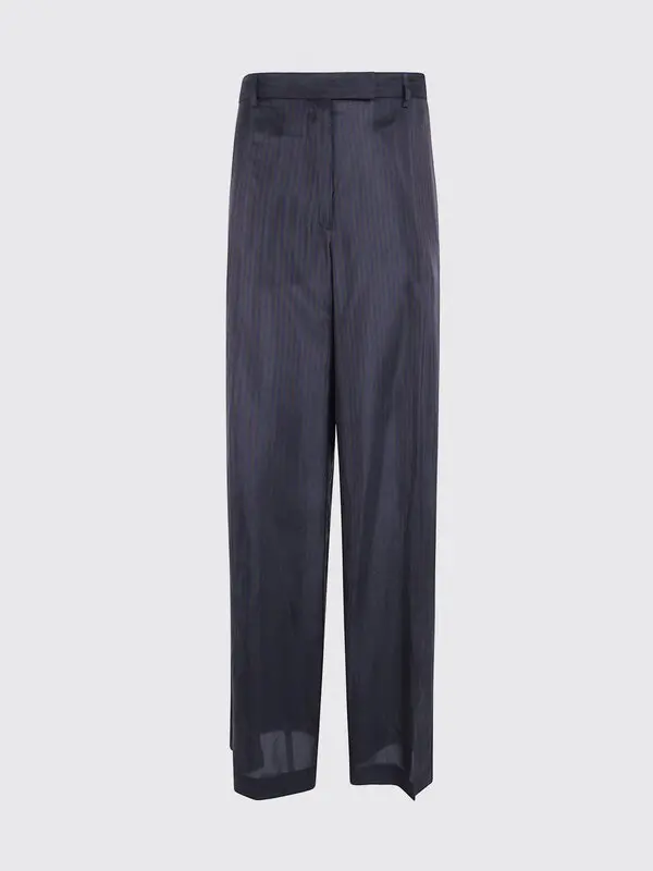 Dries Van Noten High-waisted Straight-leg Striped Trousers