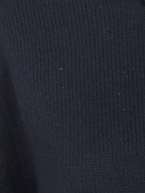 SEMICOUTURE Wool And Cashmere Crewneck Jumper With Crystal Embellishments - Black