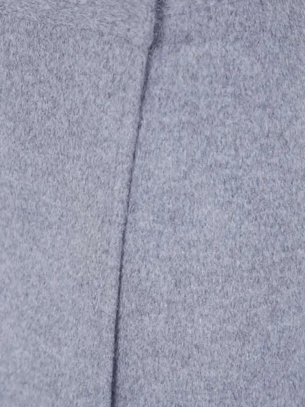 SEMICOUTURE High-waisted Wool Wrap Miniskirt - Grey