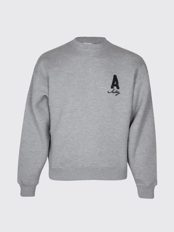 AUTRY Cotton Crewneck Jumper With Contrast Logo