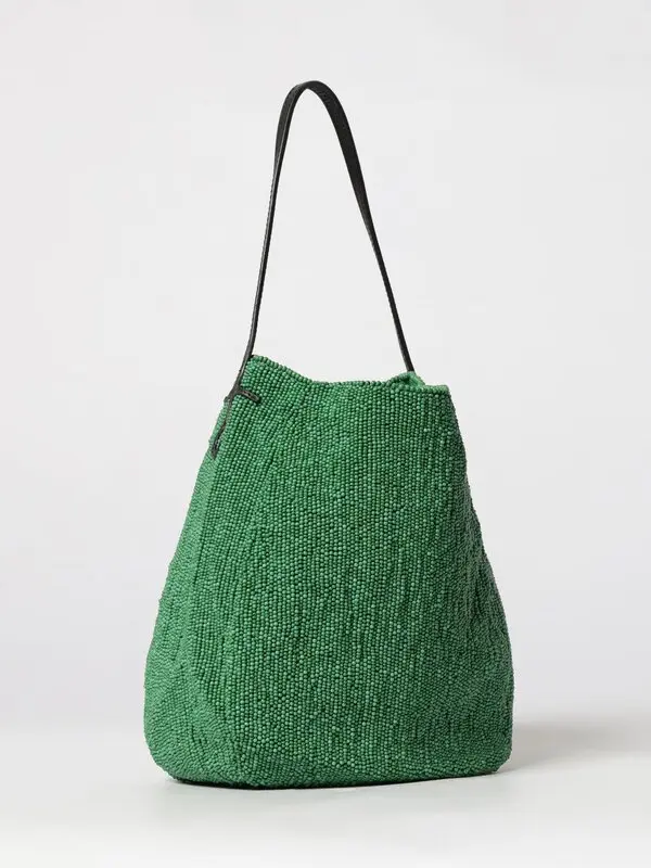 JW Anderson Beaded Bucket Bag - Green