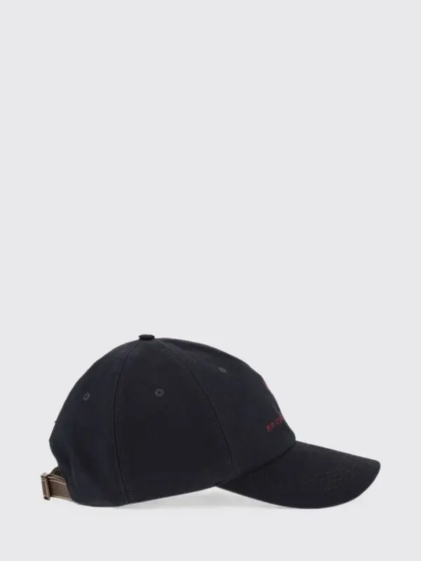 Brunello Cucinelli Embroidered Cotton Baseball Cap - Blue