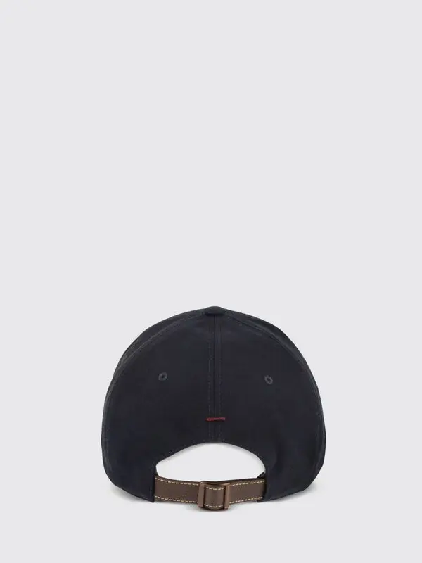 Brunello Cucinelli Embroidered Cotton Baseball Cap - Blue