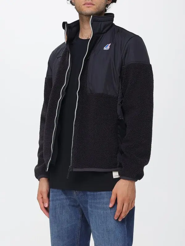 K-WAY Padded Polyamide Jacket With Fleece Lining