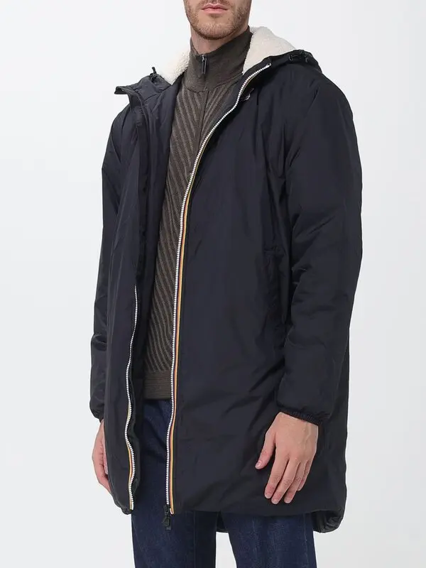 K-WAY Le Vrai 4.0 Eiffel East Nylon Parka With Fleece Lining - Black