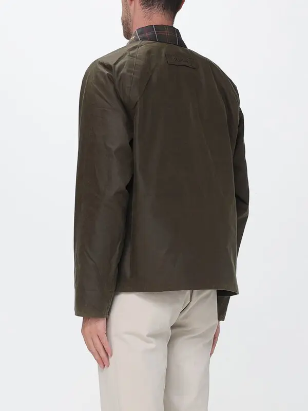 Barbour Spey Waxed Cotton Jacket With Corduroy Collar