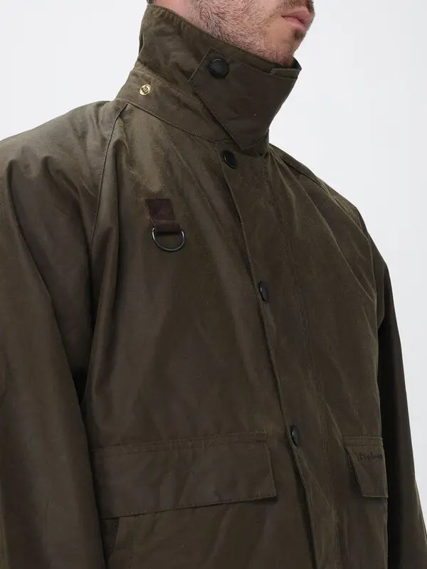 Barbour Spey Waxed Cotton Jacket With Corduroy Collar