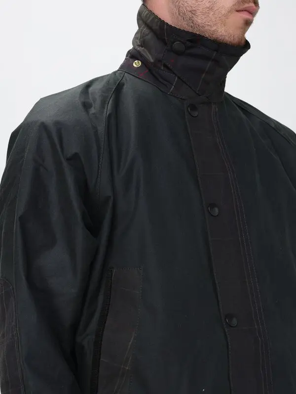 Barbour Waxed Cotton Bedale Jacket With Corduroy Collar