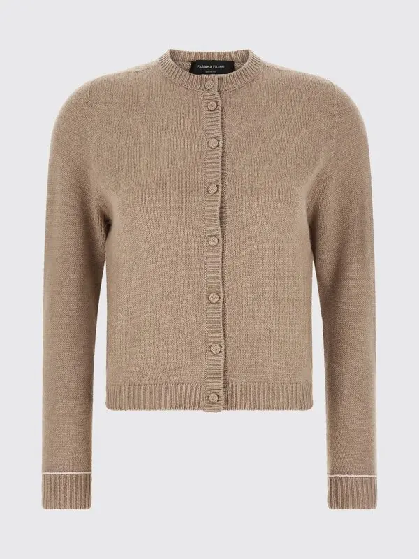 Fabiana Filippi Virgin Wool, Silk, And Cashmere Blend Crewneck Cardigan