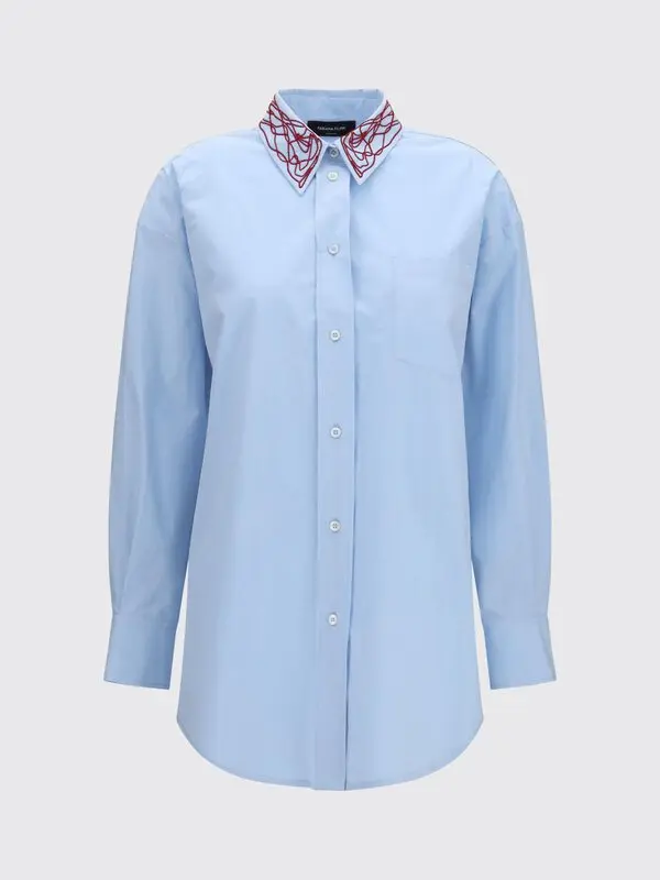 Fabiana Filippi Button-up Shirt With Embroidered Collar