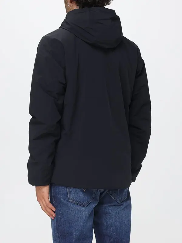 K-WAY Reversible Hooded Windbreaker In Recycled Nylon - Black