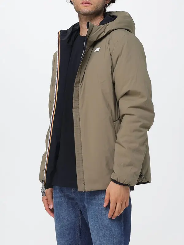 K-WAY Reversible Hooded Windbreaker In Recycled Nylon - Black