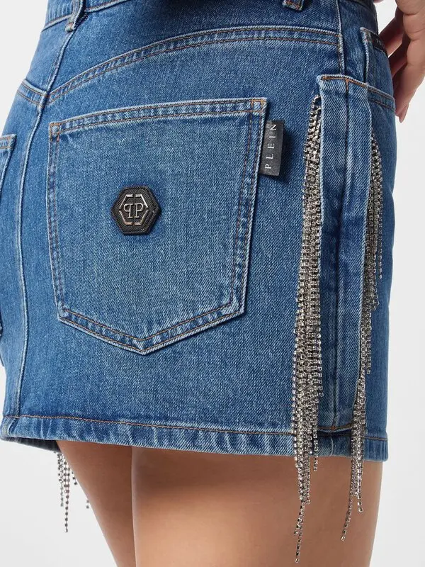 Philipp Plein Skirt With Embellished Detailing