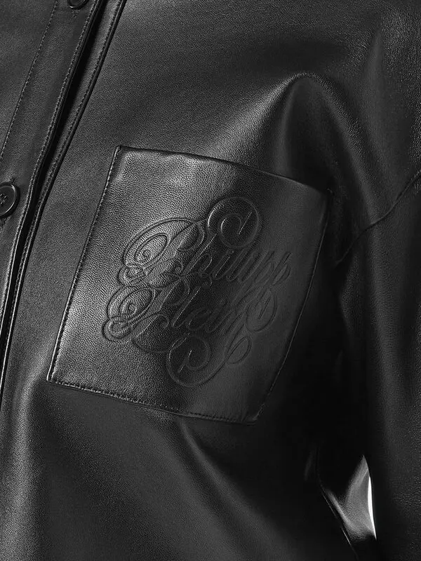 Philipp Plein Leather Shirt