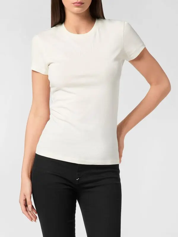 Philipp Plein Slim-fit Cotton T-shirt - White