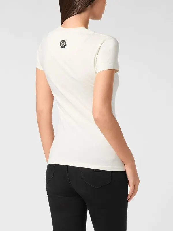 Philipp Plein Slim-fit Cotton T-shirt - White