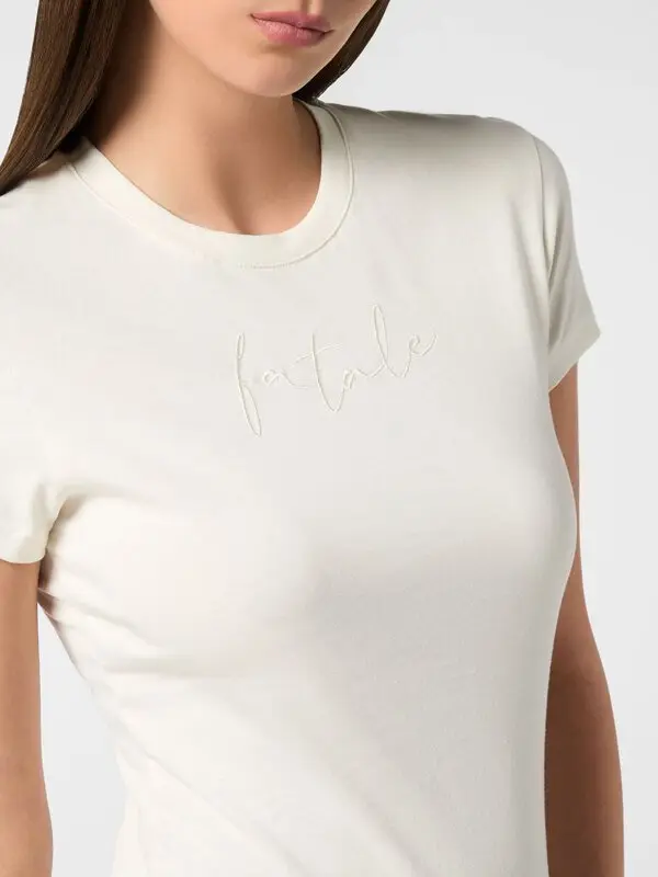 Philipp Plein Slim-fit Cotton T-shirt - White