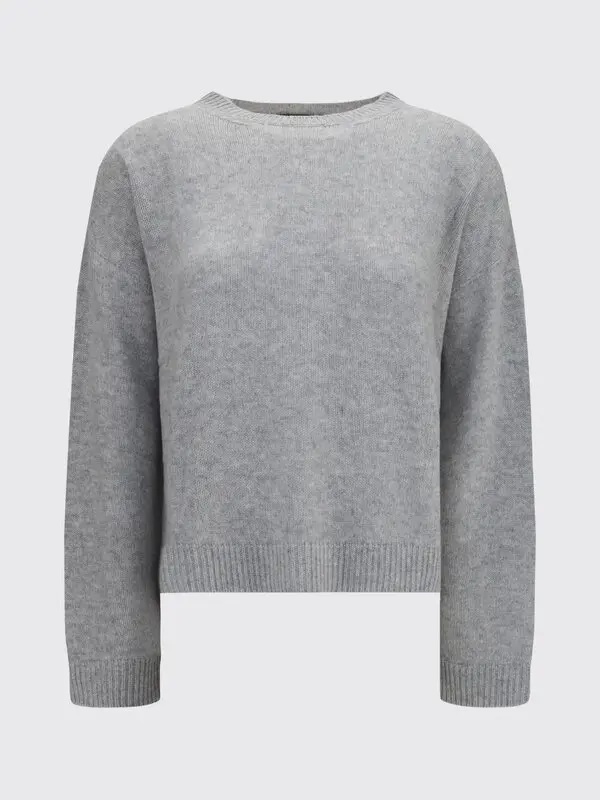 Fabiana Filippi Pure Cashmere Crewneck Jumper With Ribbed Trims