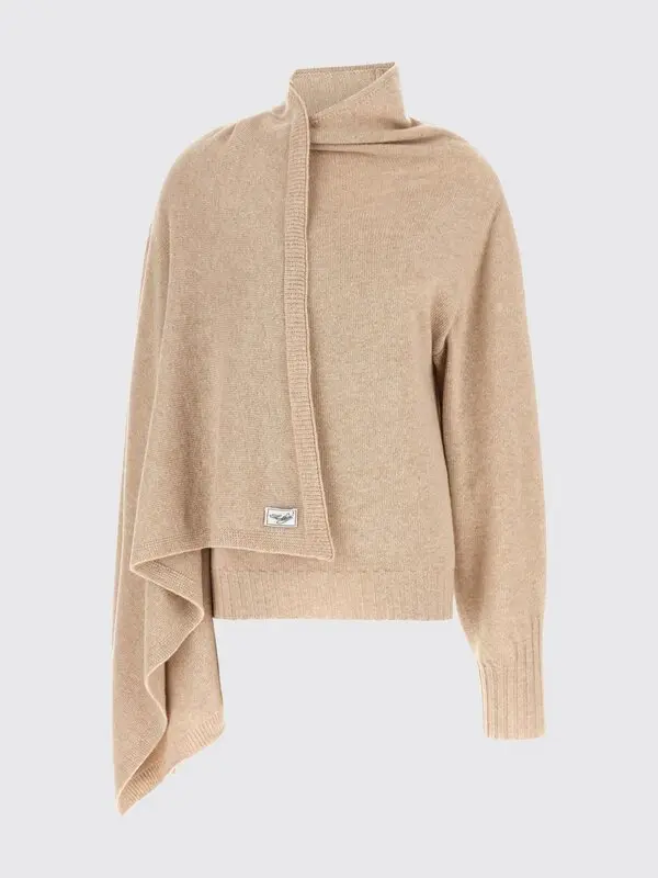 Attico Virgin Wool Turtleneck Jumper With Dropped Shoulders