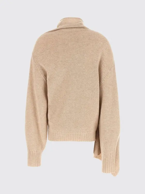 Attico Virgin Wool Turtleneck Jumper With Dropped Shoulders