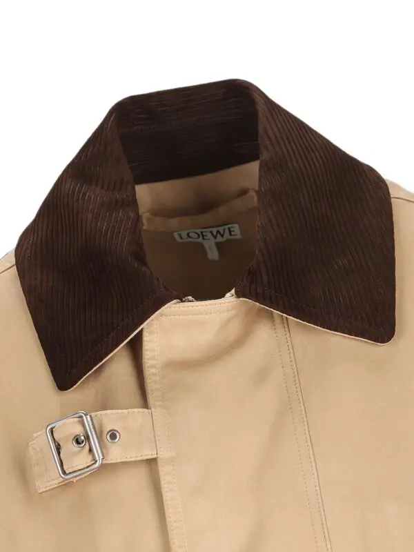 Loewe Cotton Jacket With Contrasting Collar