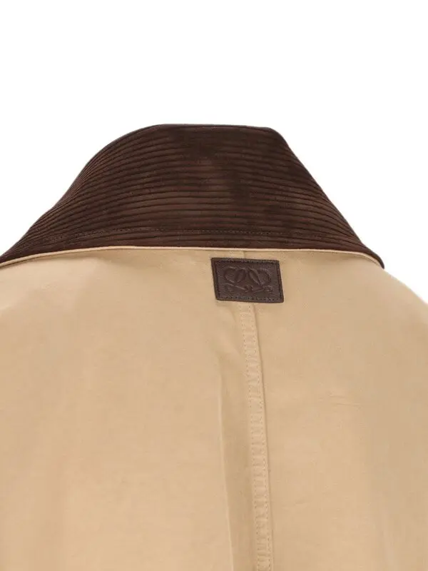 Loewe Cotton Jacket With Contrasting Collar