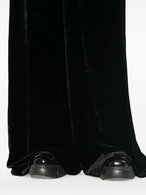 Rick Owens Velvet Wide-leg Trousers