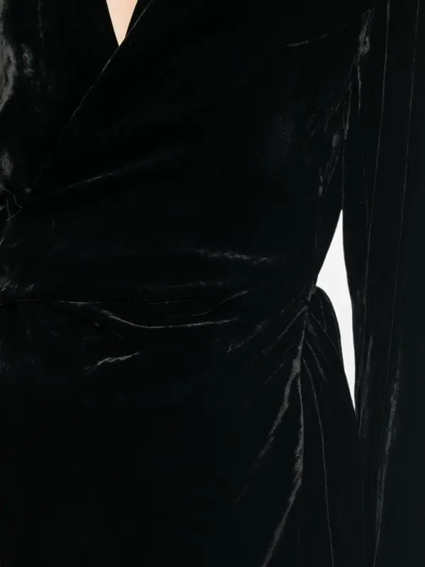 Rick Owens Velvet Wrap Cardigan