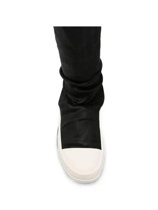 Rick Owens Over-the-knee Denim Boots - Black