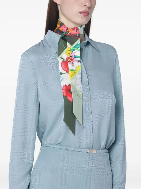 Gucci Printed Silk Foulard