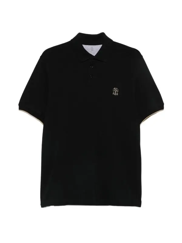 Brunello Cucinelli Logo Cotton Polo Shirt