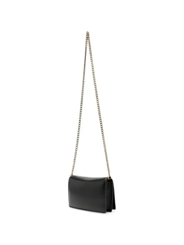 Versace Emblème Leather Mini Bag With Gold Tone Logo