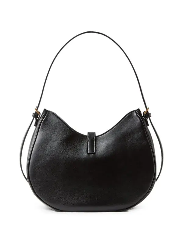 Versace Emblème Leather Hobo Bag