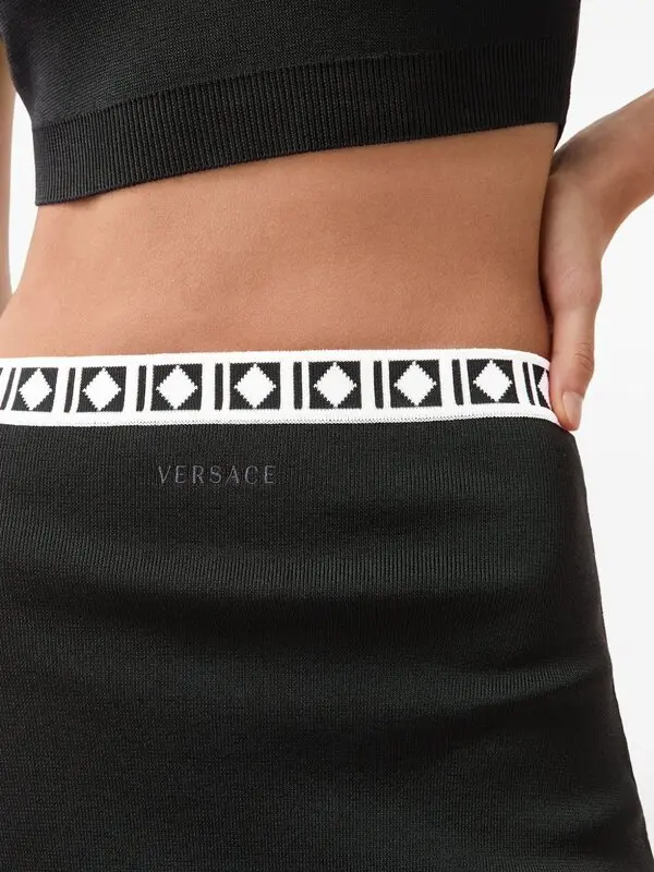 Versace Long Skirt - Black