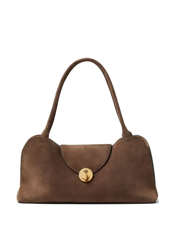 Versace Vivian Suede Leather Shoulder Bag