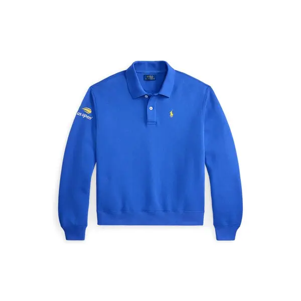 Ralph Lauren Us Open Fleece Long-sleeve Polo Shirt - New Iris Blue