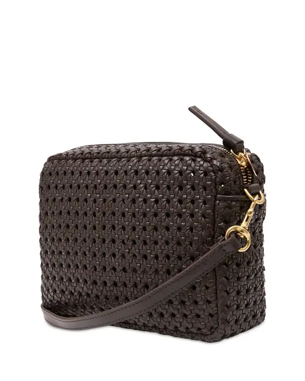 Clare V. Small Woven Leather Crossbody Bag