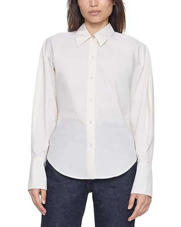 Ossou Ridge Cotton Button Front Shirt