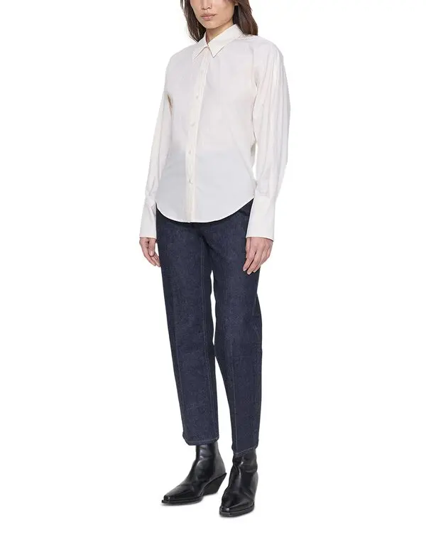 Ossou Ridge Cotton Button Front Shirt