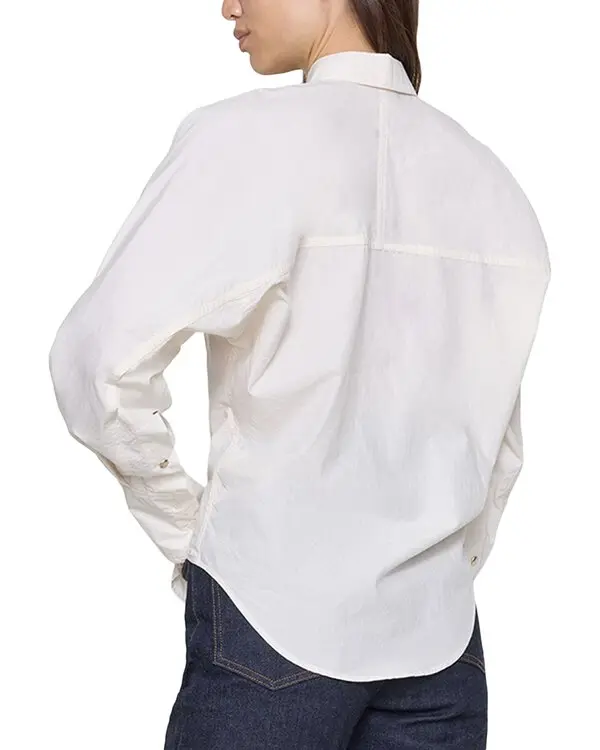 Ossou Ridge Cotton Button Front Shirt