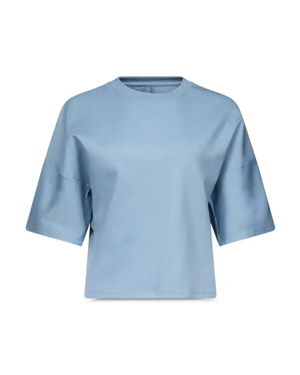 Ossou Rift Cotton Blend T Shirt - Blue
