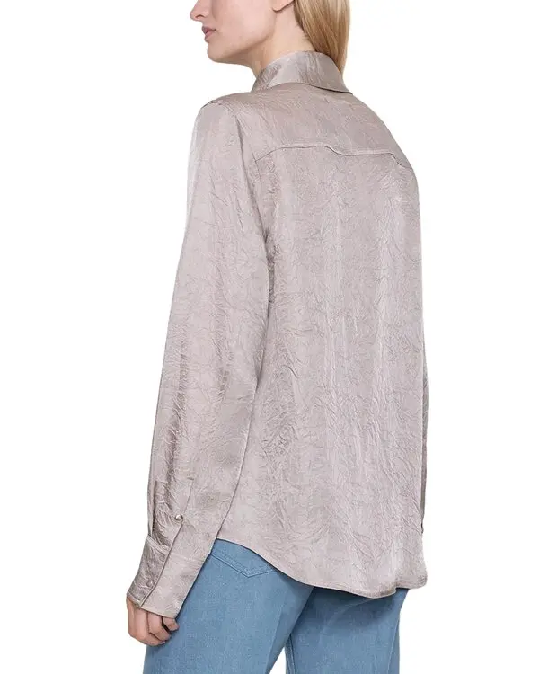 Ossou Spade Flannel Patch Pocket Top