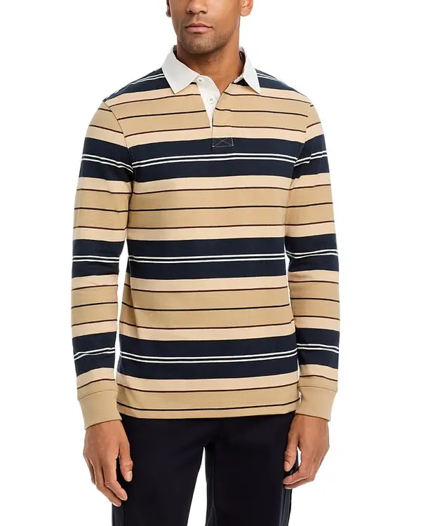 Barbour Tartan Stripe Cotton Rugby Shirt
