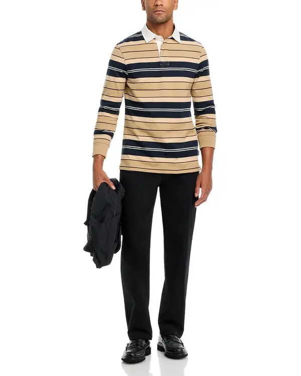 Barbour Tartan Stripe Cotton Rugby Shirt