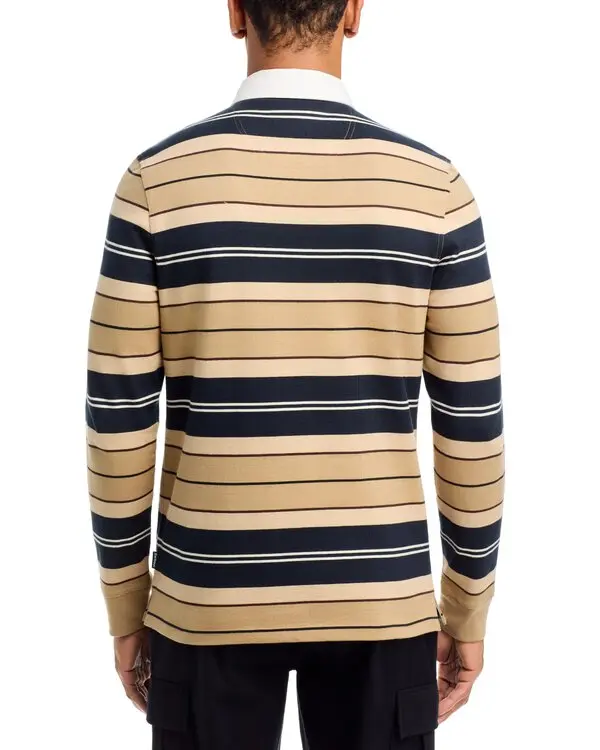Barbour Tartan Stripe Cotton Rugby Shirt